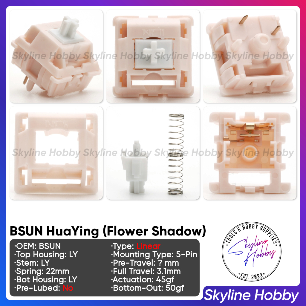 Switch bàn phím cơ BSUN - Sarokeys Strawberry Wine, X Switch R2, HuaYing, Bunny R1, Milk Tea ...