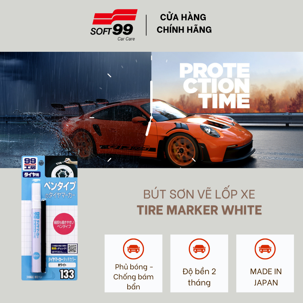 Bút sơn lấp vết xước mâm xe ô tô màu bạc Soft99 Wheel Touch Up Paint Silver W-62 | Shopee Việt Nam