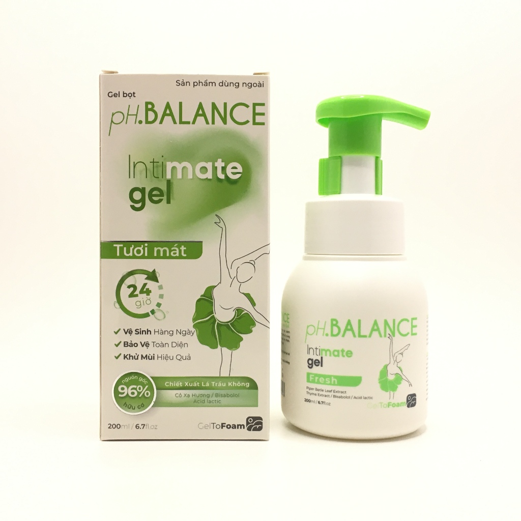 Dung dịch vệ sinh pH. BALANCE INTIMATE GEL Tươi Mát lọ 200ml - Giúp giảm viêm nhiễm phụ khoa ...
