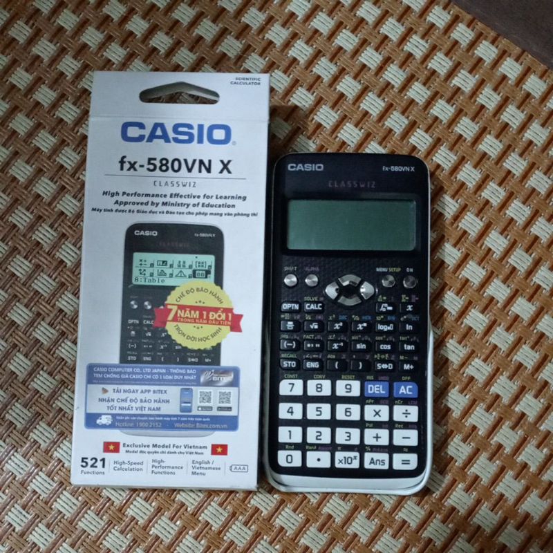 pass máy tính casio 580 vn | Shopee Việt Nam