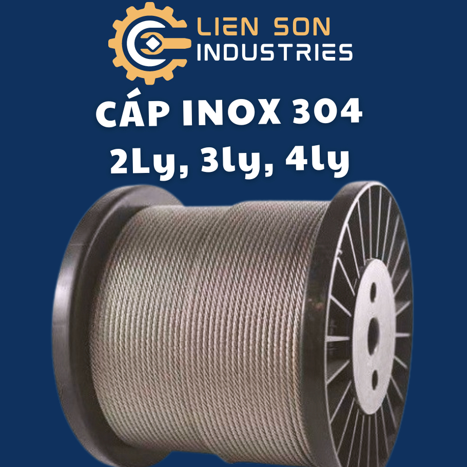 Dây cáp inox 304 phi 2mm - 3mm - 4mm - 5mm TÍNH THEO MÉT NHA QUÝ DỊ ...