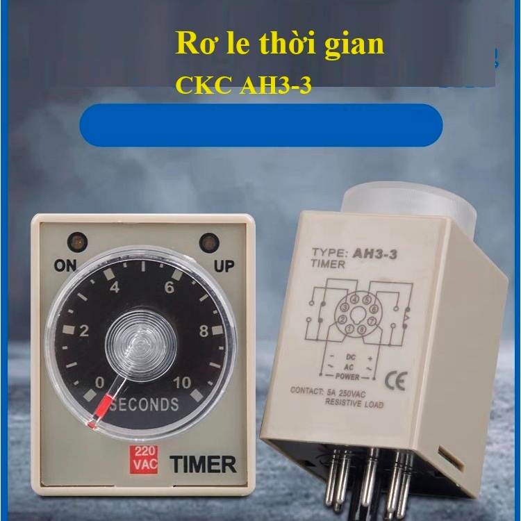 Rơ le thời gian CKC AH3-3 220V 10S 30S 60S 10M 30M 60M Relay thời gian | Shopee Việt Nam