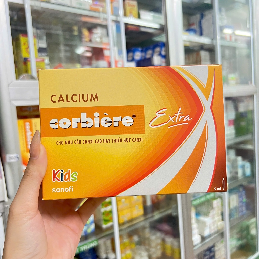 [Chính hãng] Calcium Corbiere Extra Kids - Bổ Sung Canxi Hộp 30 ống x 5ml | Shopee Việt Nam