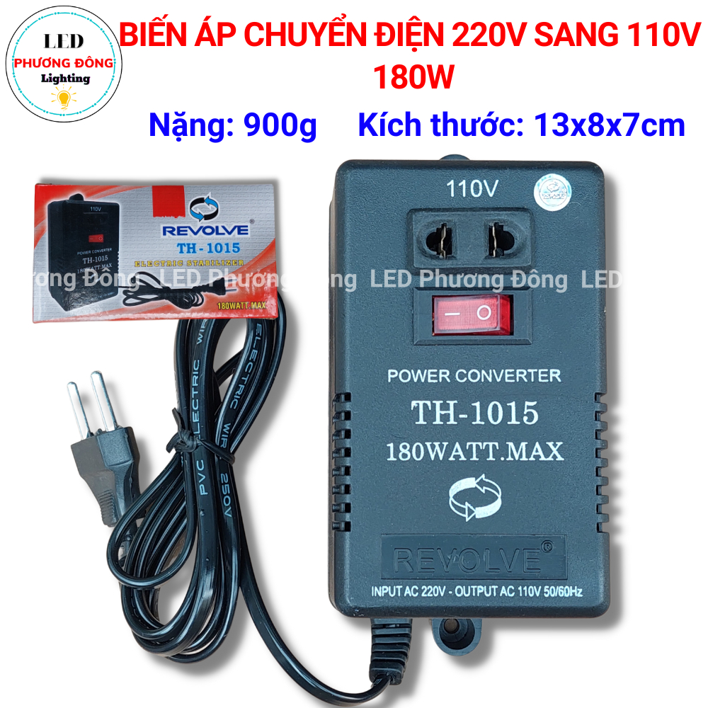Bộ chuyển đổi nguồn biến áp biến đổi điện 220V sang 110V 100V 180W | Shopee Việt Nam