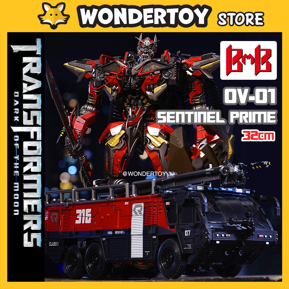 Mô Hình Hãng BMB Sentinel Prime OV-01 Transformer DOTM Robot Biến Hình Xe Cứu Hoả 32cm | Shopee ...