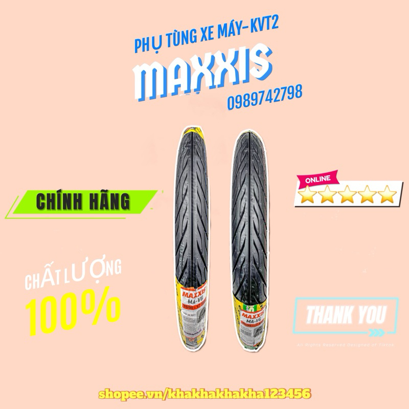 LỐP VỎ XE SỐ MAXXIS GAI MA-V6 50 / 60 / 70 / 80-17 TT (xài ruột ...