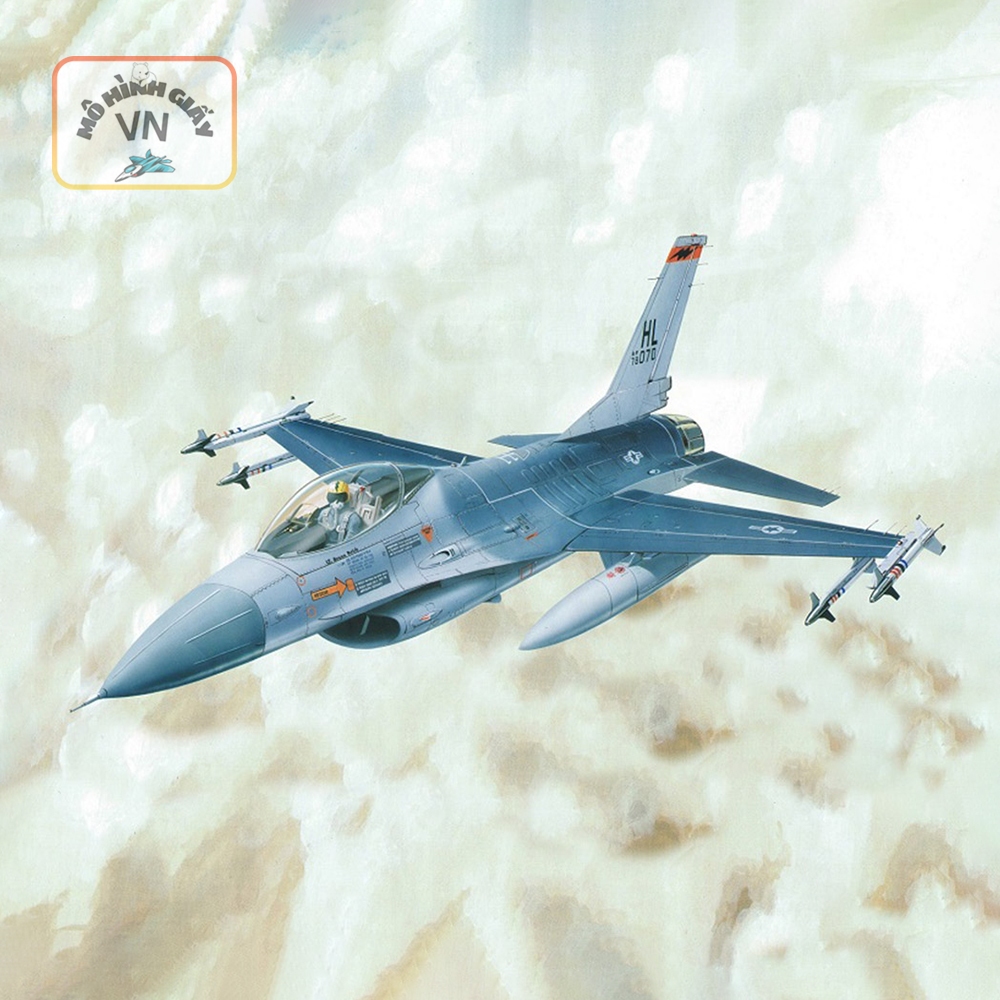 Mô Hình Giấy Lắp Ráp Máy Bay Chiến Đấu F16 Fighting Falcon - MohinhgiayVN | Shopee Việt Nam