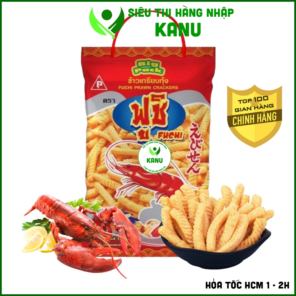 [Gói khổng lồ] Snack tôm hùm Fuchi Prawn Crackers Thái Lan 600g cao cấp ...