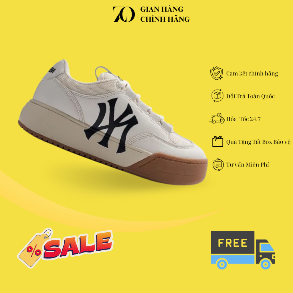 [ Hàng Chuẩn ] Giày MLB Chunky Wide New York Yankees White Full Box ...