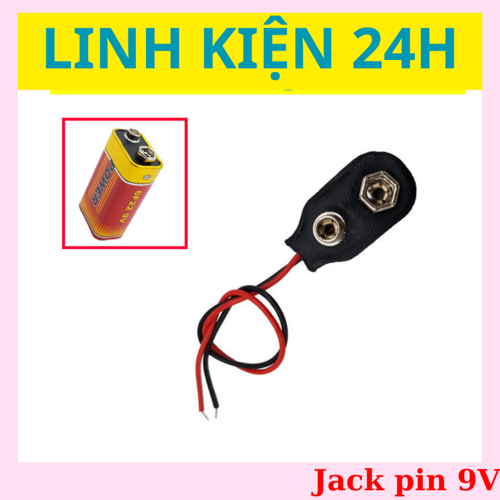 Jack pin 9V - Jack nguồn pin 9v - Ra nguồn pin 9v | Shopee Việt Nam