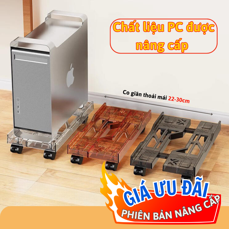 Kệ Để Cây Máy Tính CPU Chất Liệu Khung Nhựa cứng thanh co kéo Inox Tiện ...