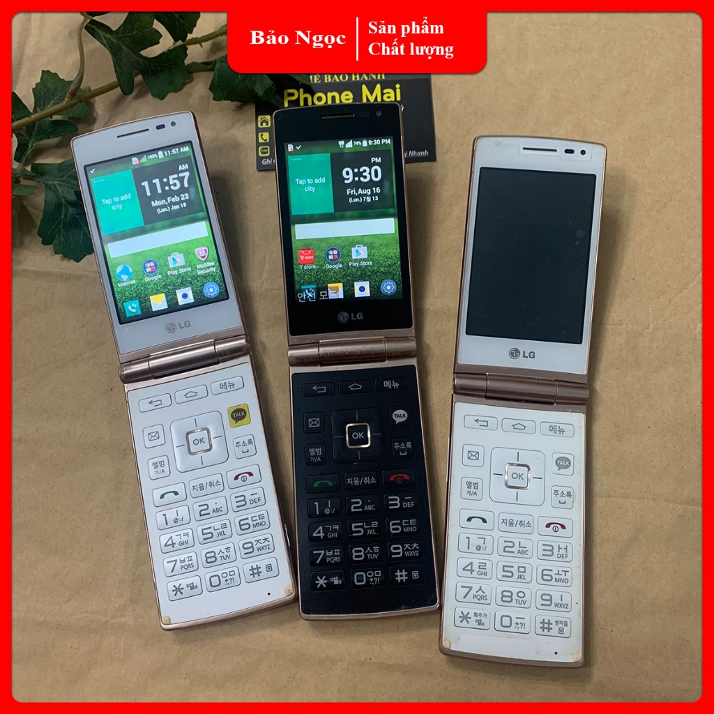 Điện thoại nắp gập LG Wine Smart F480L, T480K 1 Sim 4G - Máy đẹp 95% - 98% - wifi, màn hình cảm ...