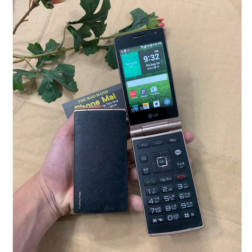 Điện thoại nắp gập LG Wine Smart F480L, T480K 1 Sim 4G - Máy đẹp 95% - 98% - wifi, màn hình cảm ...