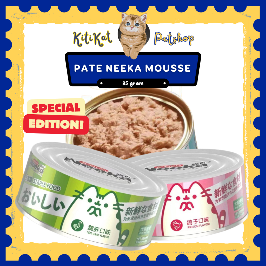 Pate cho mèo NEEKA SPECIAL dạng mousse & gravy lon 85g, Pate Neeka cho ...
