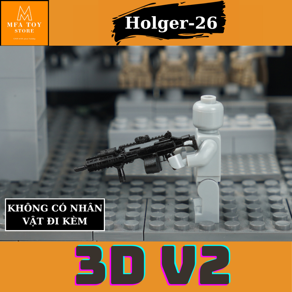Đồ chơi lắp ráp swat army, mô hình đồ chơi - Trang bị in 3DV2 Holger-26 | Shopee Việt Nam