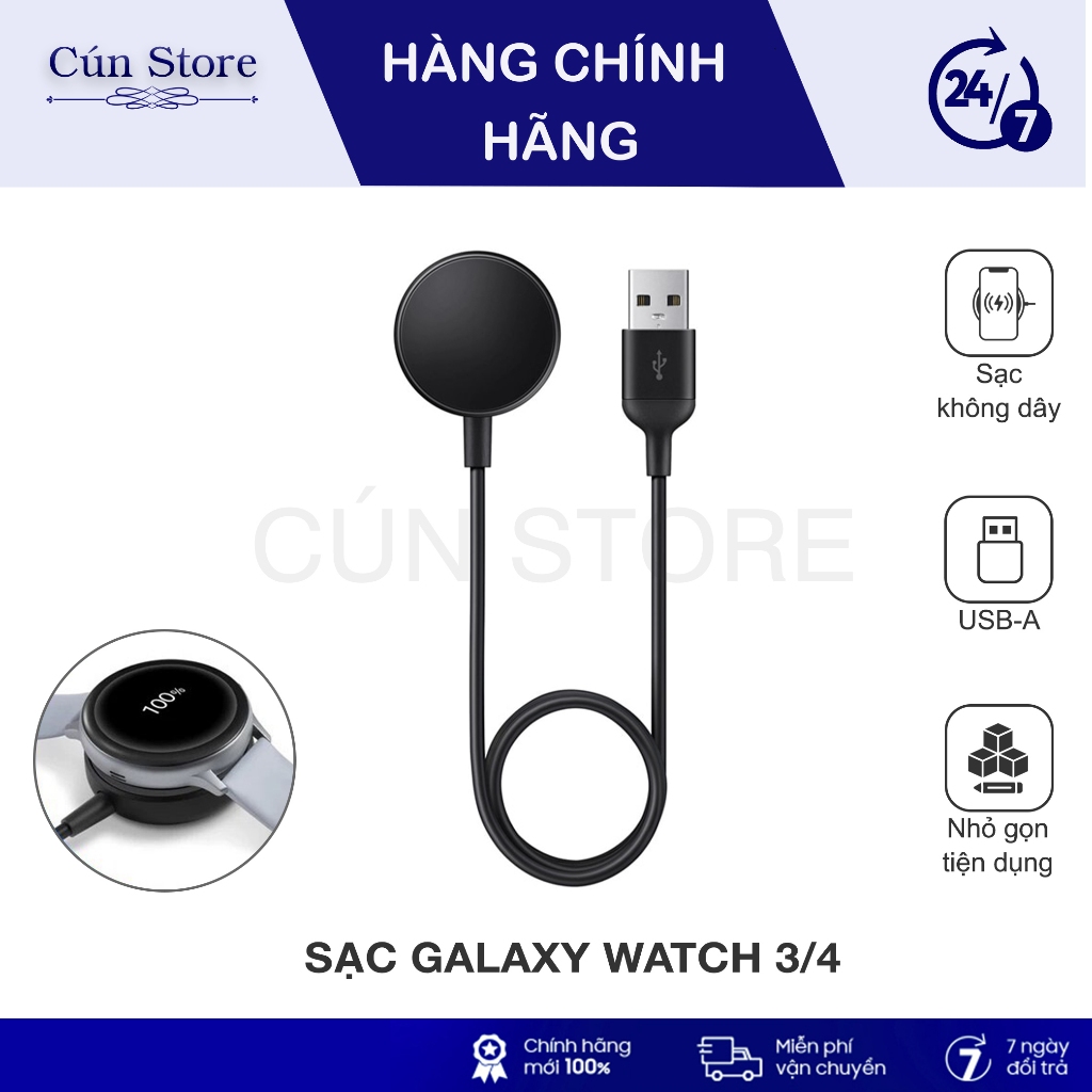 Đế sạc Samsung Galaxy Watch 3/4, Samsung Active 1/2 Chính hãng | Bảo ...