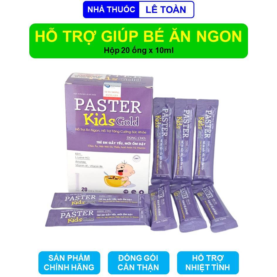Siro ăn ngon Paster Kids Gold SanoFrance hỗ trợ tăng cường sức khỏe ...