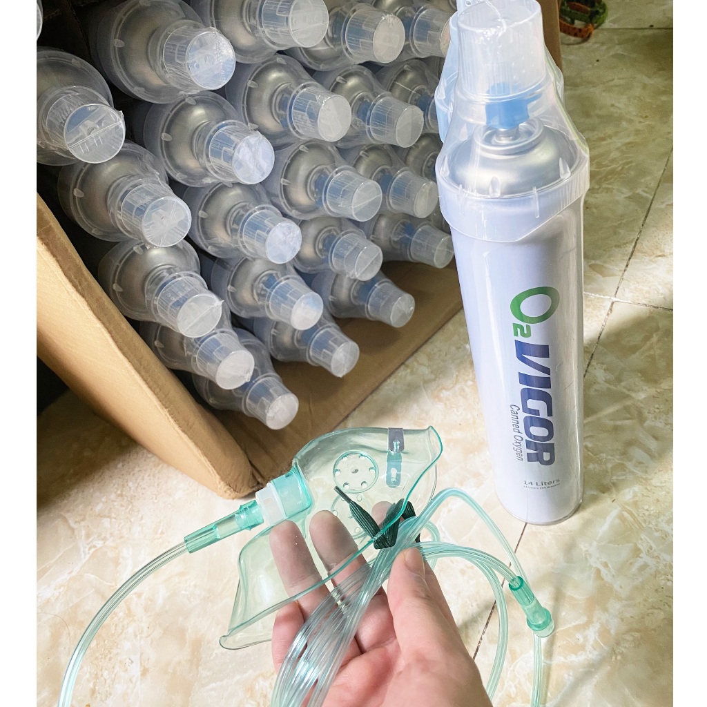Mặt nạ thở oxy cho các loại máy thở và bình oxy cầm tay, dây dài 2 mét ...