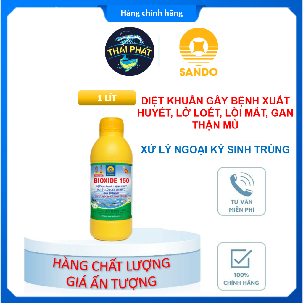 BIOXIDE 150 chai 1L - Sát trùng, diệt khuẩn thế hệ mới, xử lý nhanh ...
