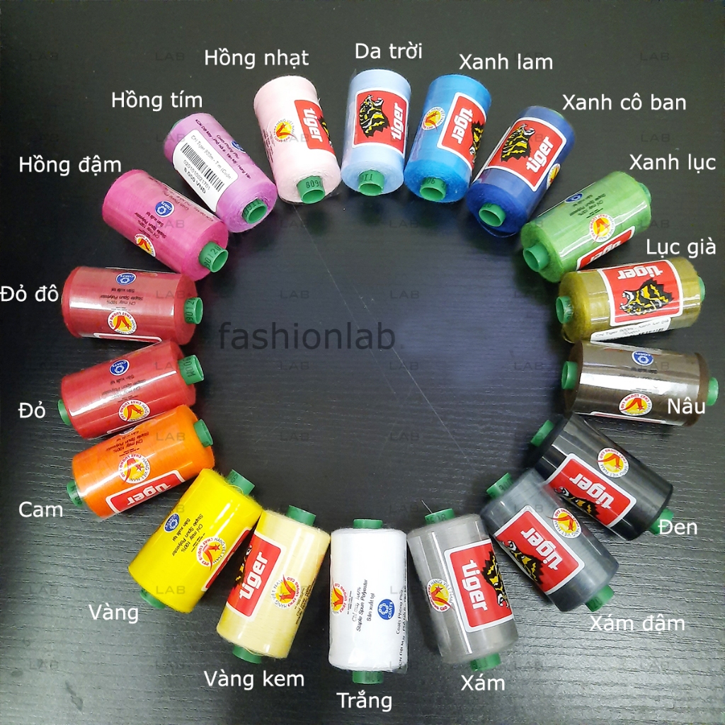 Chỉ may tiger 900m nhiều màu chỉ may cuộn nhỏ (cuộn) #0201 | Shopee ...