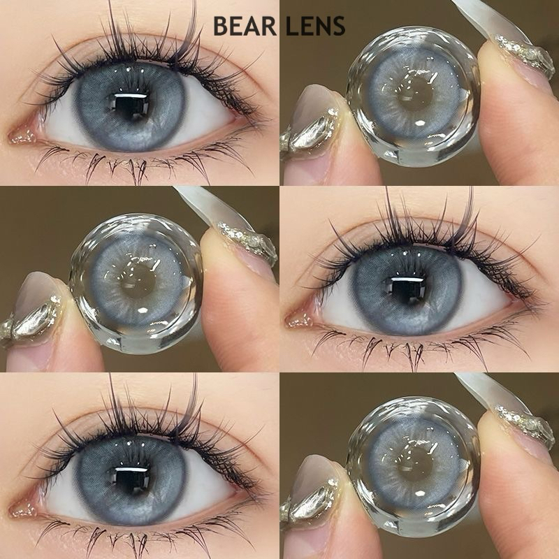 [CÓ CẬN] BEAR LENS Kính Áp Tròng Douyin Hot 839 Gray Tone Tây [Tặng kèm ...