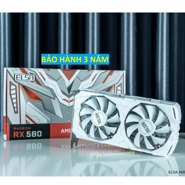 VGA Card đồ họa AMD Radeon RX550 RX580 8GB ELSA Unika Winfox Huananzhi ...