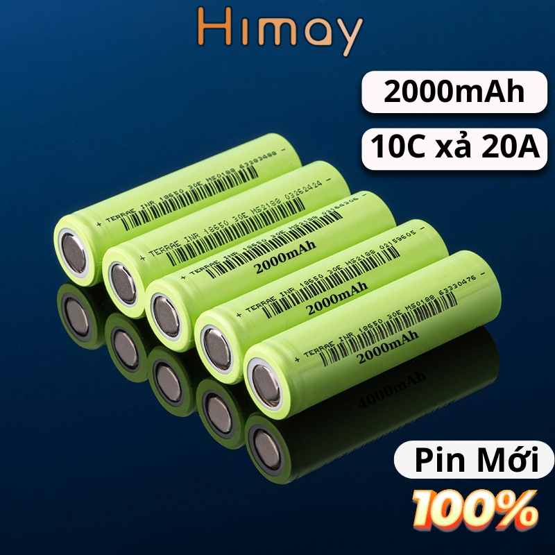 Cell pin 18650 LISHEN dung lượng thực 2000mAh pin xả cao nội trở thấp ...