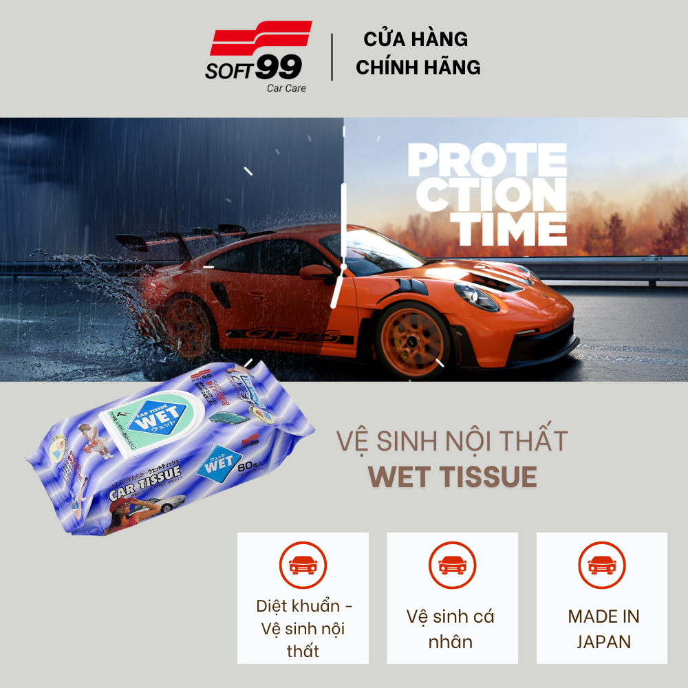 Khăn Ướt Vệ Sinh Đa Năng Wet Tissue Soft99 C-62 - Made in Japan | Shopee Việt Nam