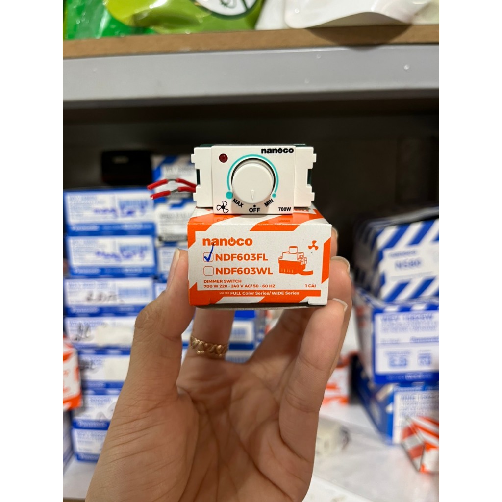 [HỎA TỐC] Dimmer Đèn, Quạt Nanoco Wide, Full Điều Chỉnh Độ Tăng Giảm ...