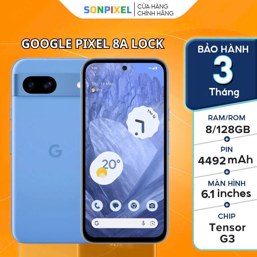 Điện Thoại Google Pixel 8A Lock Ram 8/128/256GB Chip Tensor G3 Top Đầu ...