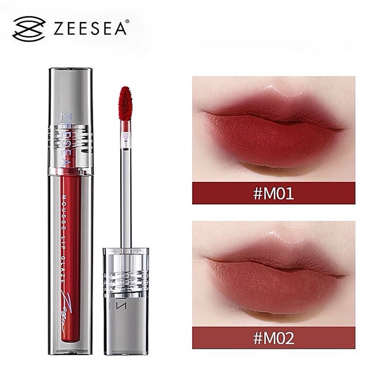 [NEW-CHÍNH HÃNG] Son kem lì ZEESEA Mousse Lip Glaze màu nhung lì mịn thời trang 1.8g | Shopee ...