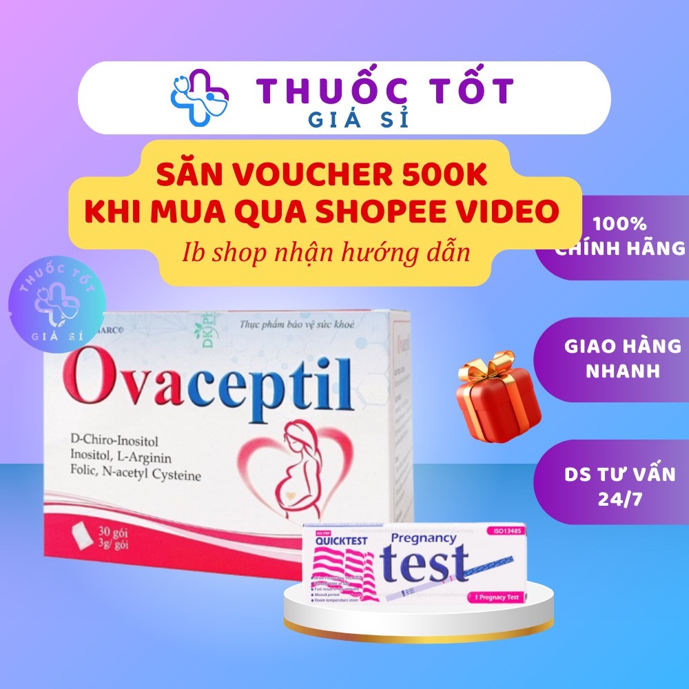 [Chính hãng] Bổ trứng Ovaceptil, Hỗ trợ đa nang buồng trứng, Điều hoà ...