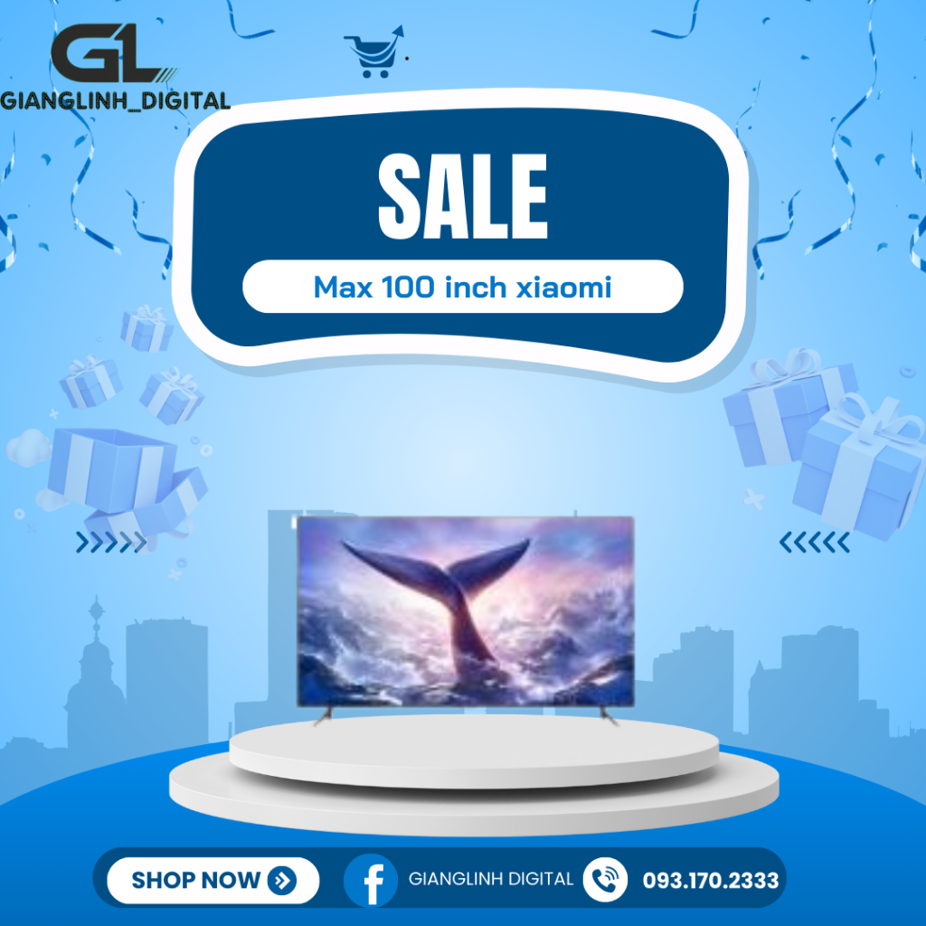 TIVI XIAOMI MAX 100 INCH - ANDROID TIVI RAM 4/64GB/144HZ GIỌNG NÓI ...