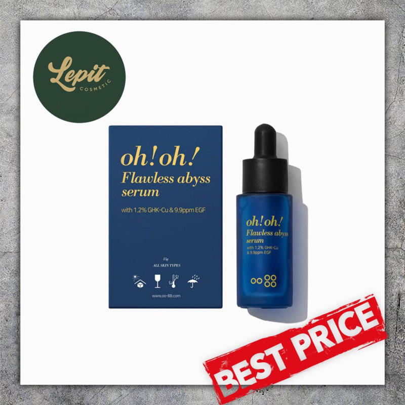 Tinh Chất Giảm Sẹo Lõm oh!oh! Flawless Abyss Serum (with 1.2% GHK Cu & 9.9ppm EGF) 20ml | Shopee ...