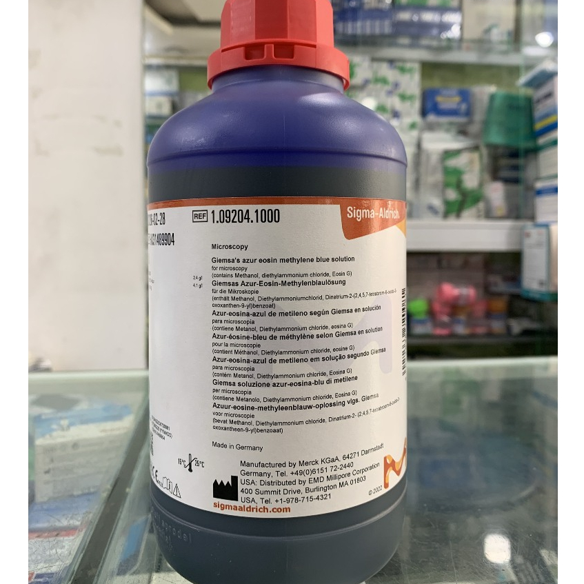 [HÀNG ĐỨC] Chất nhuộm Giemsa (G stain) 1000ml hãng Merck-Hóa chất Nhuộm ...