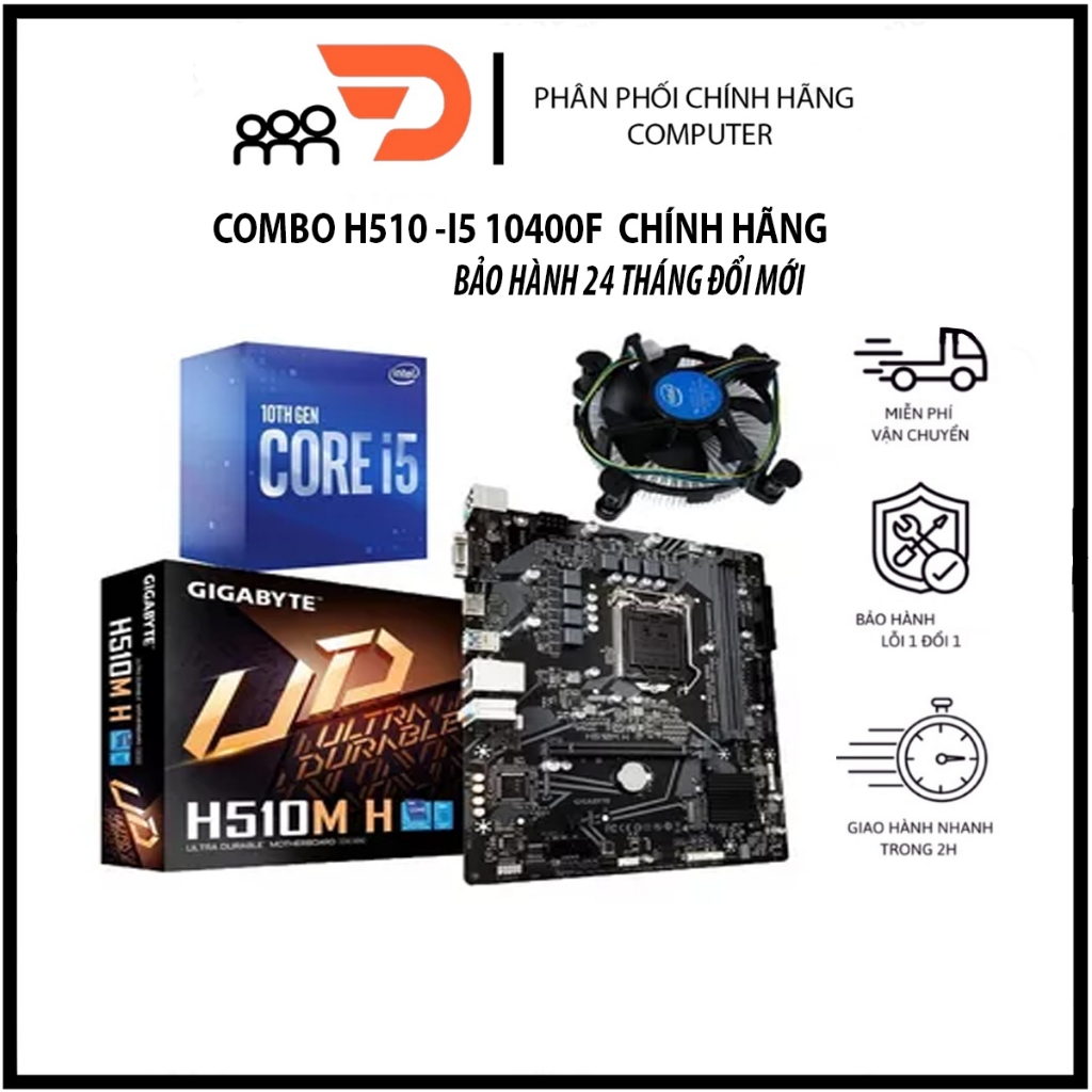 Combo main giga H510M Bộ vi xử lý CPU intel i5-10400F Dshoopp Computer ...