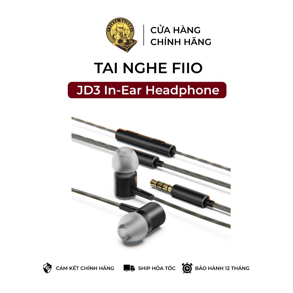 Tai nghe nhét tai kèm mic đàm thoại FiiO JD3 - Bảo hành 12 tháng ...