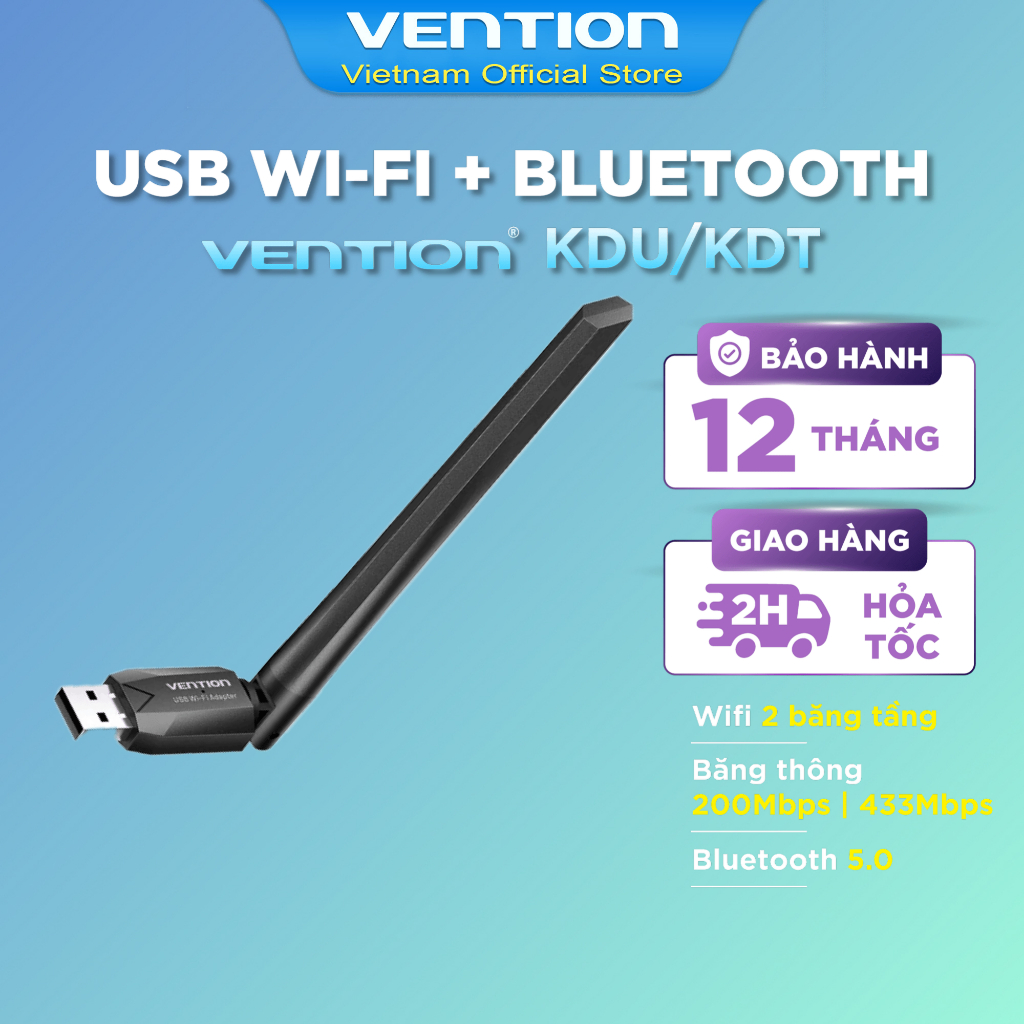 USB Wi-Fi + Bluetooth VENTION KDU/KDT (Wi-Fi Dual Band) | Shopee Việt Nam