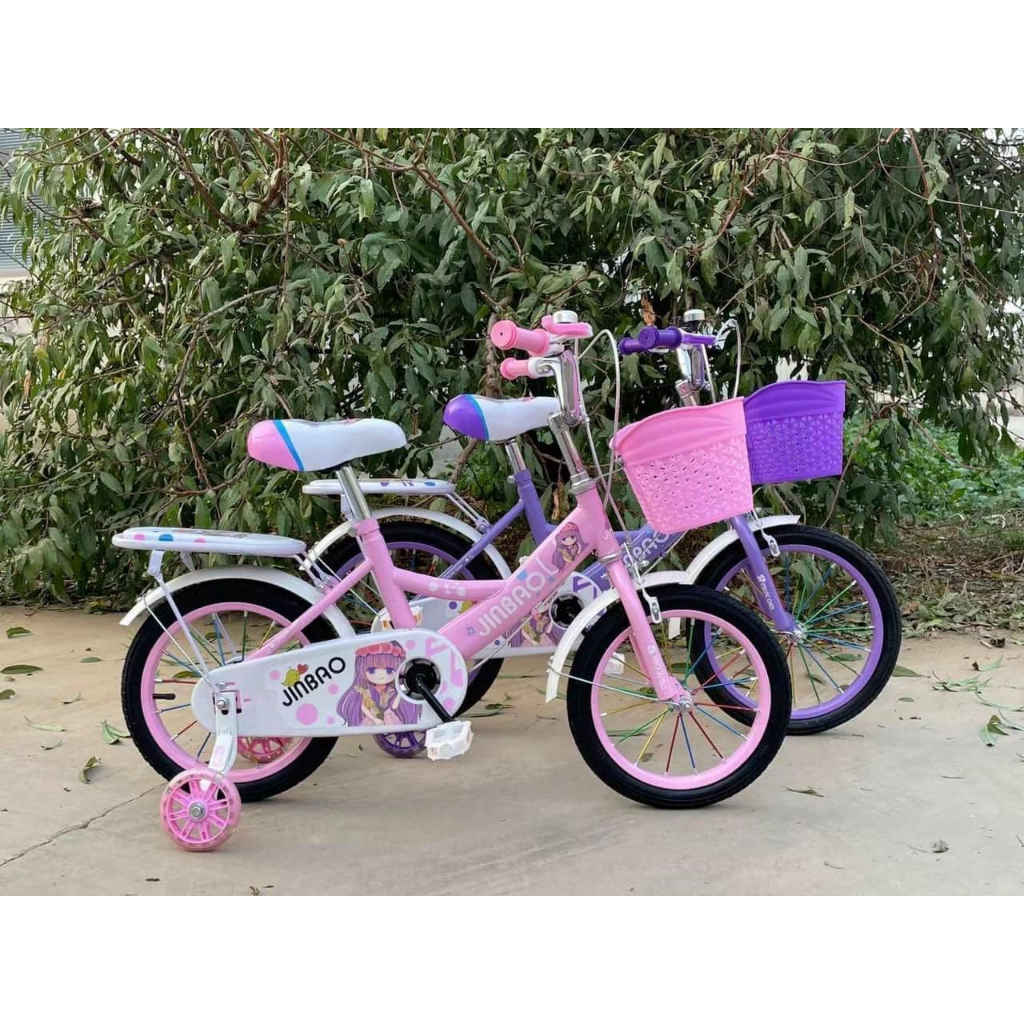 xe đạp trẻ em xe bé gái JINBAO công chúa elsa size 12 14 16 18 từ 2-9 ...