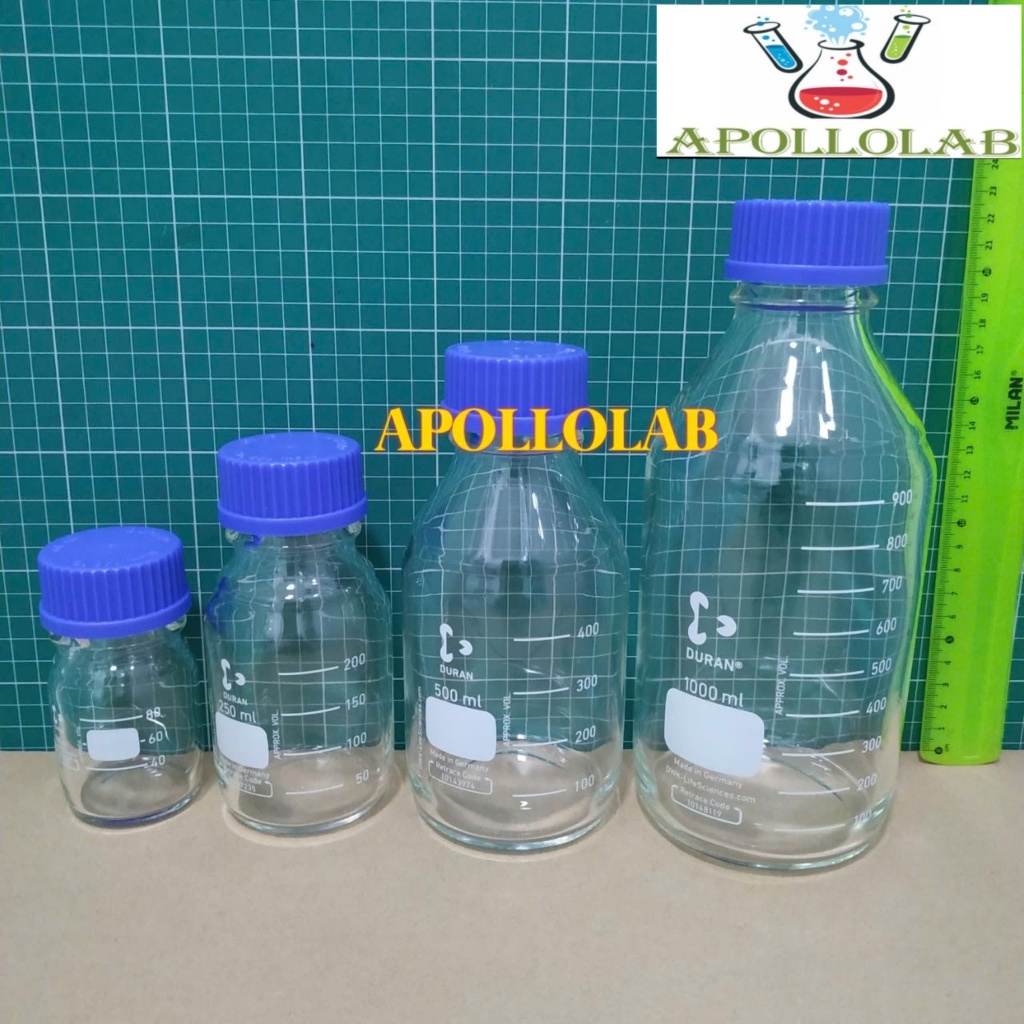 [Duran Đức] Chai trung tính trắng nắp vặn xanh chịu nhiệt hấp tiệt ...