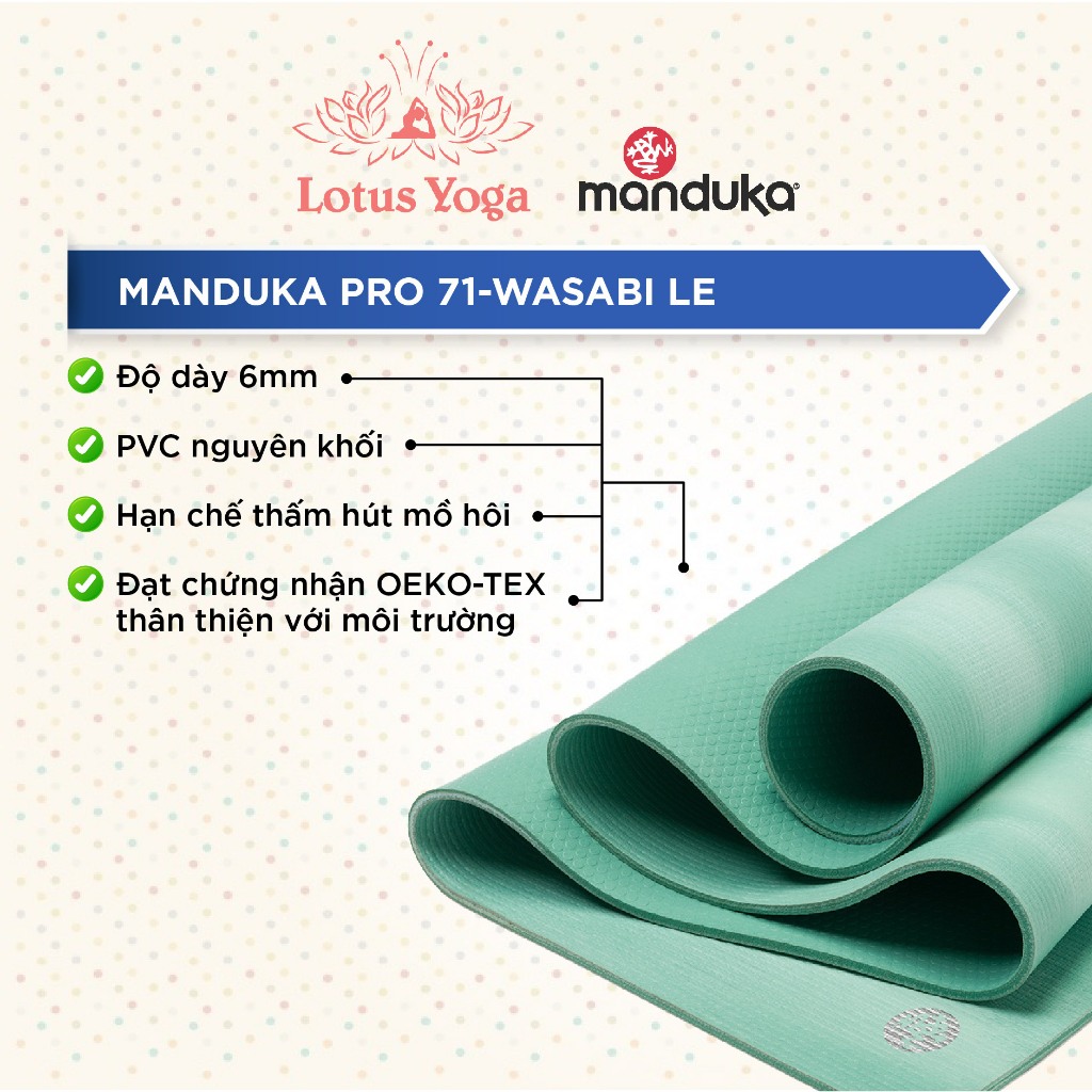 Thảm tập yoga Manduka PRO71 6MM - WASABI LE | Shopee Việt Nam