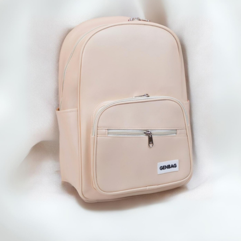 Balo da GENBAG cặp đi học đi chơi nam nữ size 39 đơn giản vừa laptop 14 ...