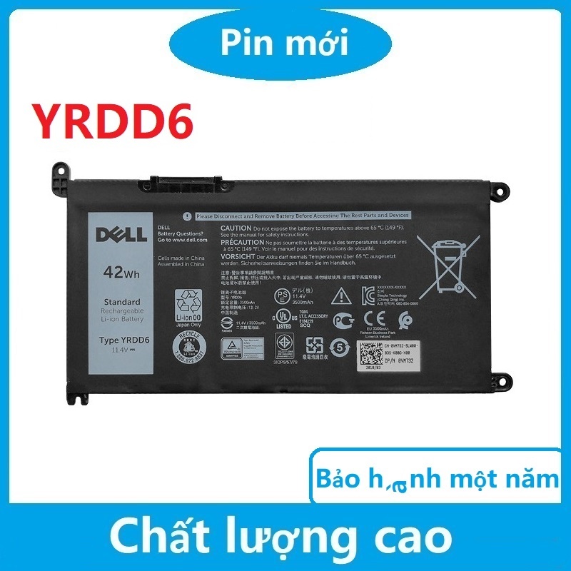 PIN DELL LAPTOP 5481 42WH YRDD6 (ZIN) - 3 CELL Dell Inspiron 14 3480 ...