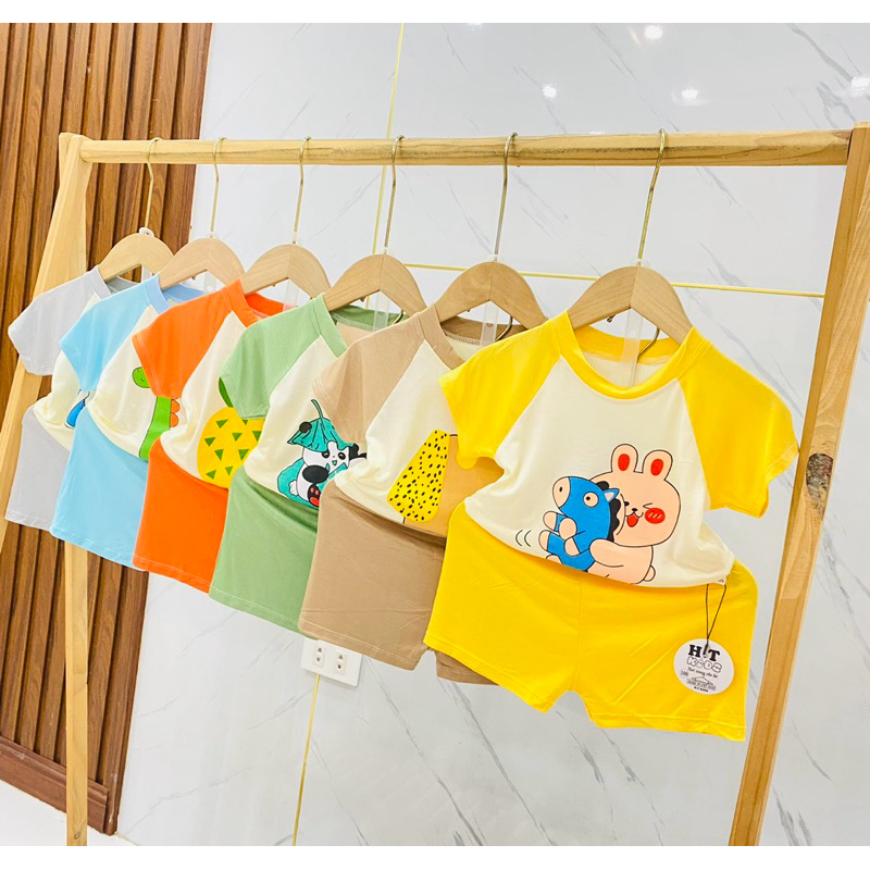 Bộ thun lạnh ava cho bé trai và bé gái siêu đẹp 7-18kg | Shopee Việt Nam