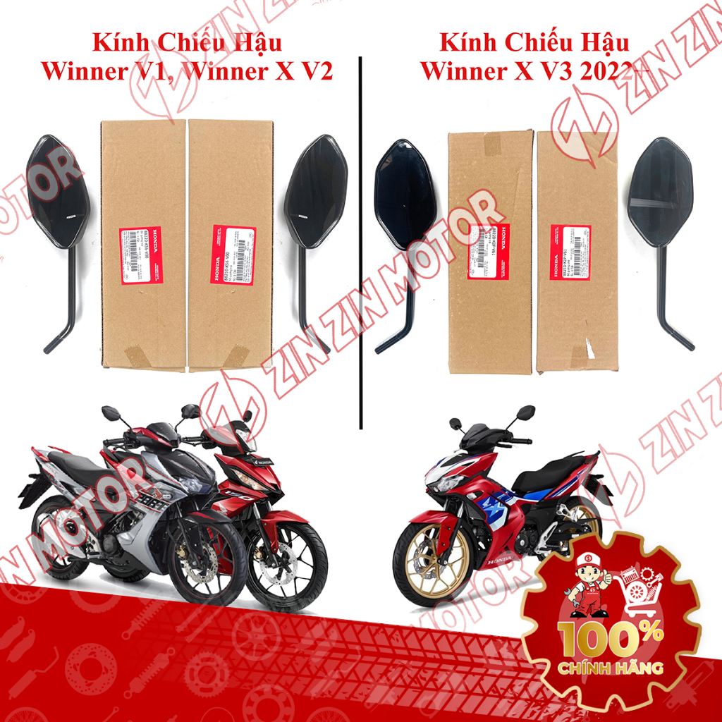 Gương, Kiếng, Kính Chiếu Hậu Winner V1, Winner X V2 V3 V4, RS150 V1 V2 ...