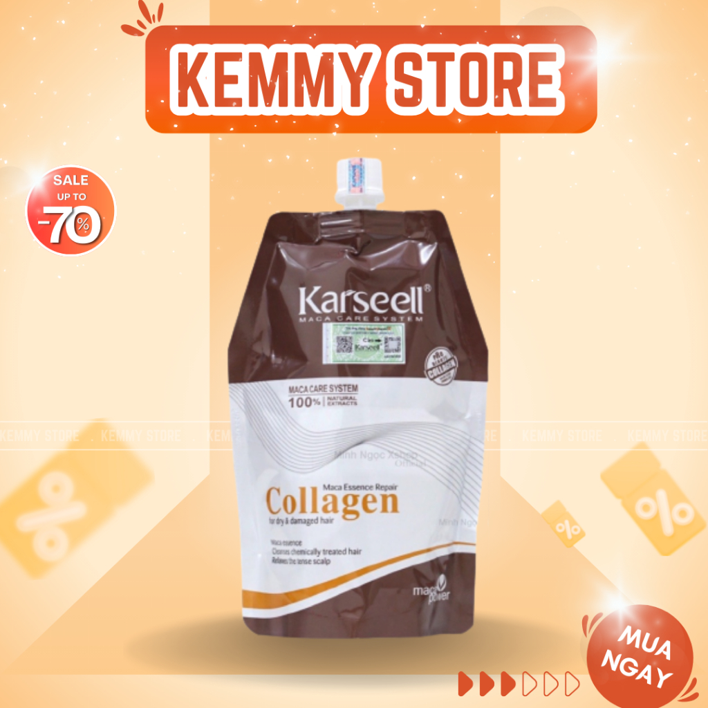 [Chính Hãng] Hấp Ủ Karseell Maca Collagen Chính Hãng Siêu Mượt 500ml ...