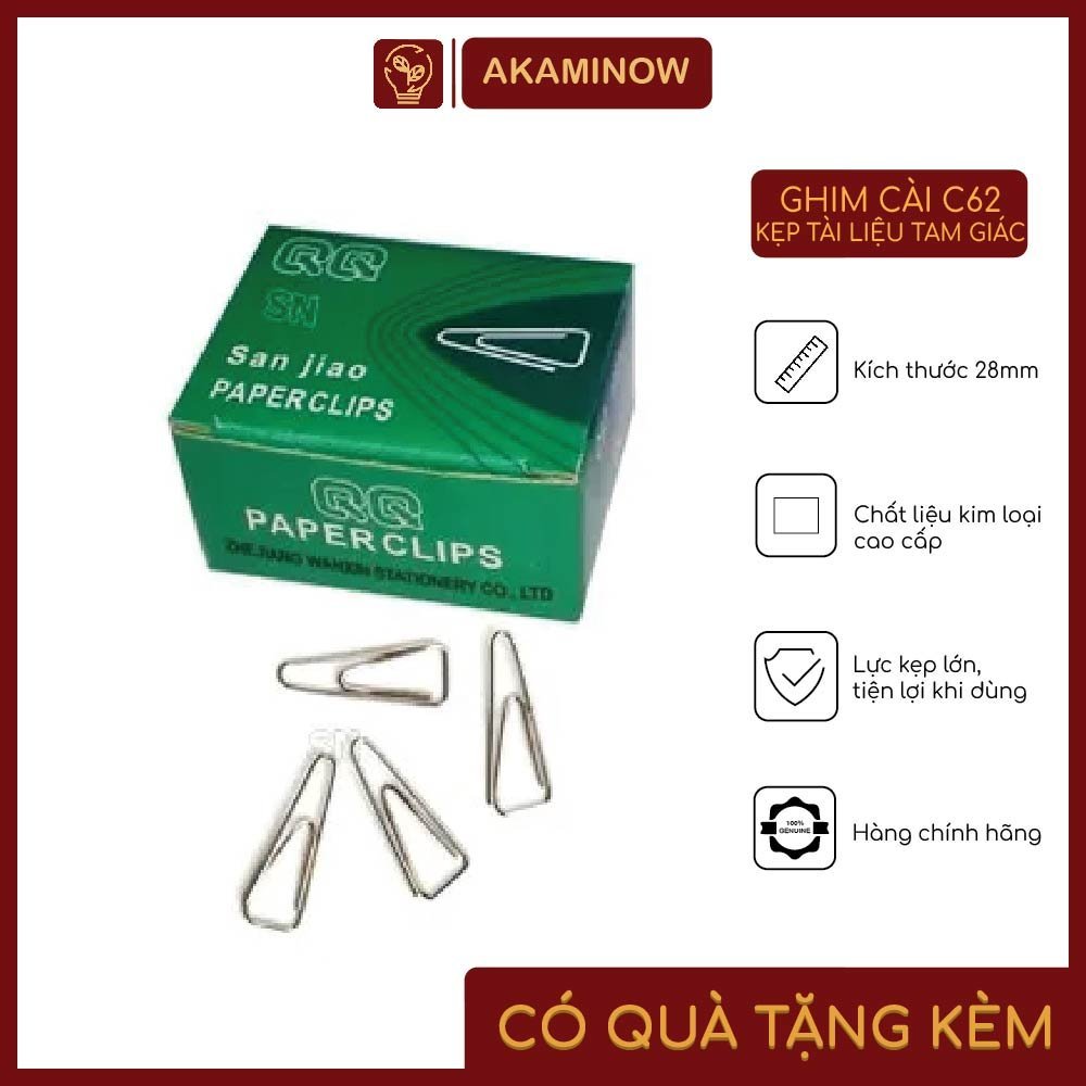 Ghim cài C62 - Kẹp tài liệu tam giác | Shopee Việt Nam