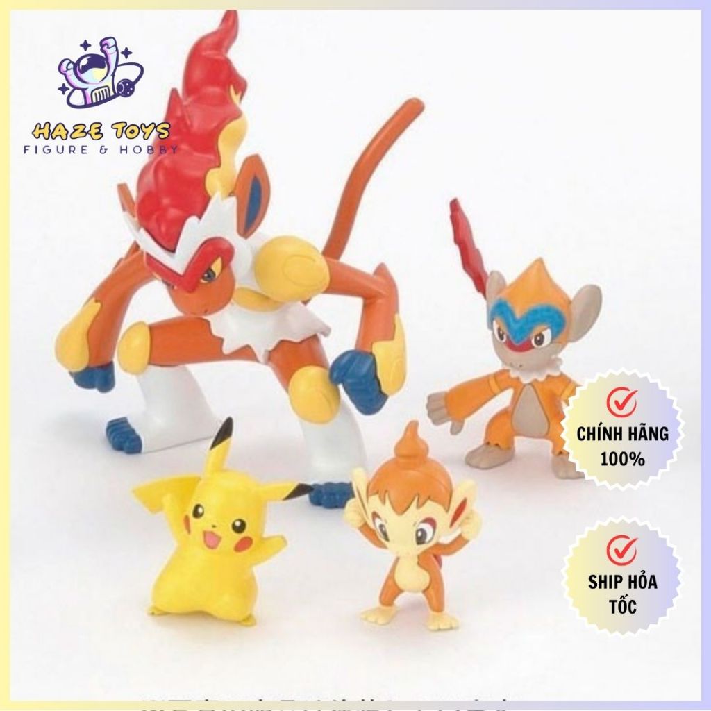 Mô hình Pokemon Plamo Collection 07 Infernape Evolution Set (Select ...