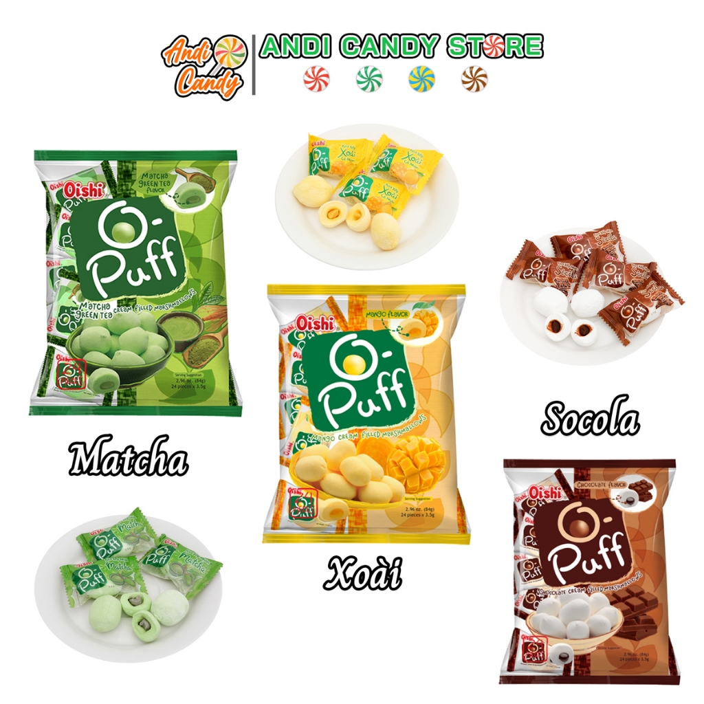 Kẹo Xốp Mềm Có Nhân O-Puff Oishi 84gr | Shopee Việt Nam