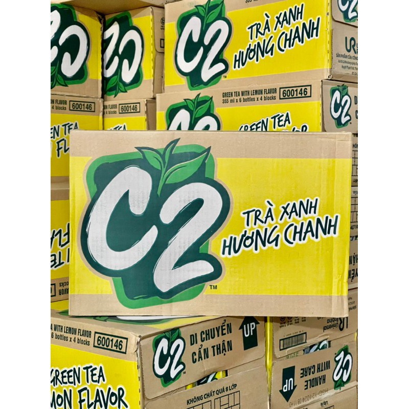 Thùng 24 Chai C2 Hương Chanh - Táo 355ml | Shopee Việt Nam